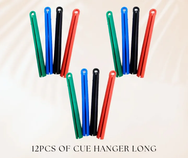 12 pcs BILLIARD LONG CUE HANGER any color/ Gamit sa Tako | Lazada PH