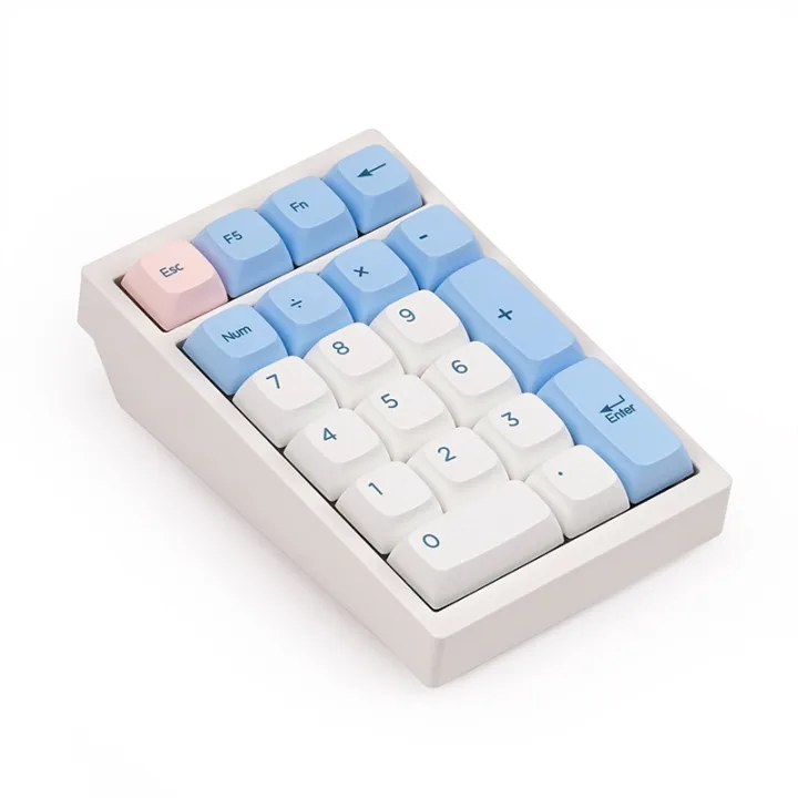 NP Profile PBT Material 28 Keys Pink Blue Gray Dye Sub Numpad Keycaps ...