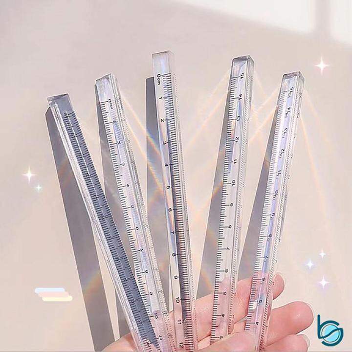 Penggaris Bentuk Segitiga Transparan Kualitas Bagus/Transparent ...