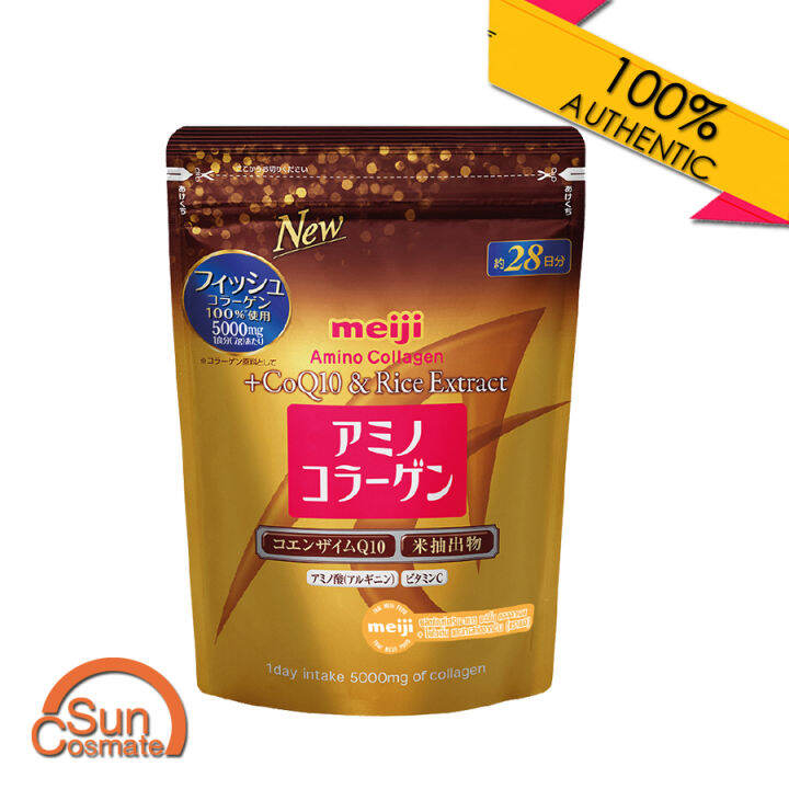 Meiji Amino Collagen+ CoQ10 & Rich Extract 196g | Lazada.co.th