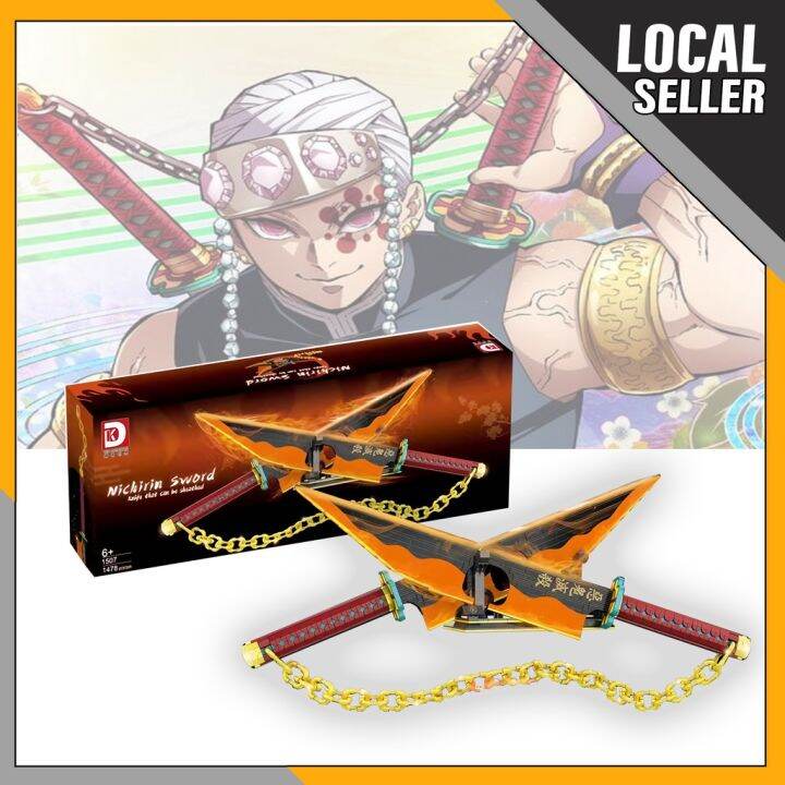 Uzui Tengen Demon Slayer Sword Building Blocks Model 1:1 Exquisite Game ...
