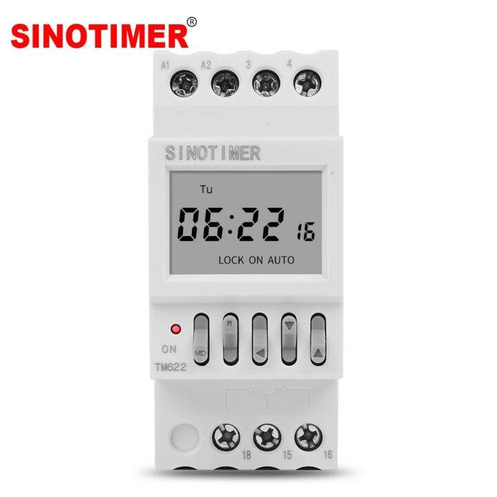 tm-1 Second Interval Big Lcd Display Programmable Timer Switch Digital Time Relay Electronic ...