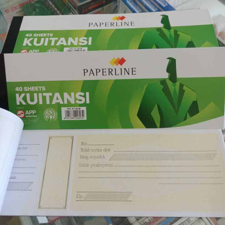 Kwitansi Paperline KT 40M/KT 40T/Buku Kwitansi | Lazada Indonesia