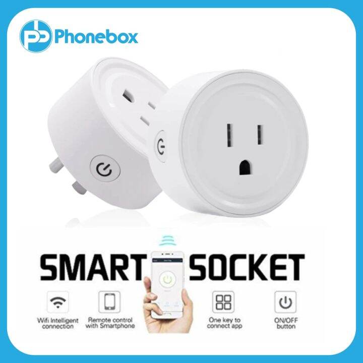 Phonebox Mini Smart Wifi Socket Wireless Plug Socket Outlet Remote Control Power Socket Smart