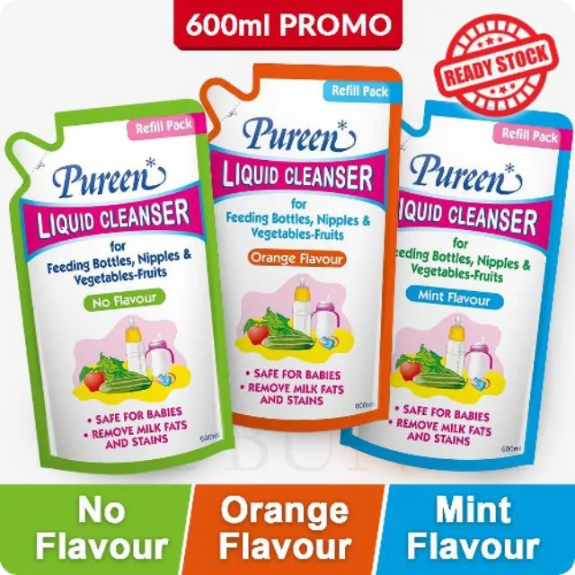 Pureen Liquid Cleanser Refill 600ML -Ready Stock | Lazada