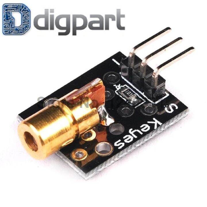 Laser sensor Module 650nm 6mm 5V 5mW Red Laser Dot Diode Copper Head For Arduino | Lazada Indonesia
