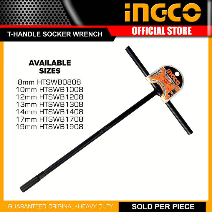INGCO T-Handle Socket Wrench 8mm HTSWB0808 | 10mm HTSWB1008 | 12mm ...
