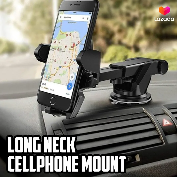 High Quality Car Mount Easy Stick Long Neck One Touch Cellphone Holder 360 Degrees Rotation ...