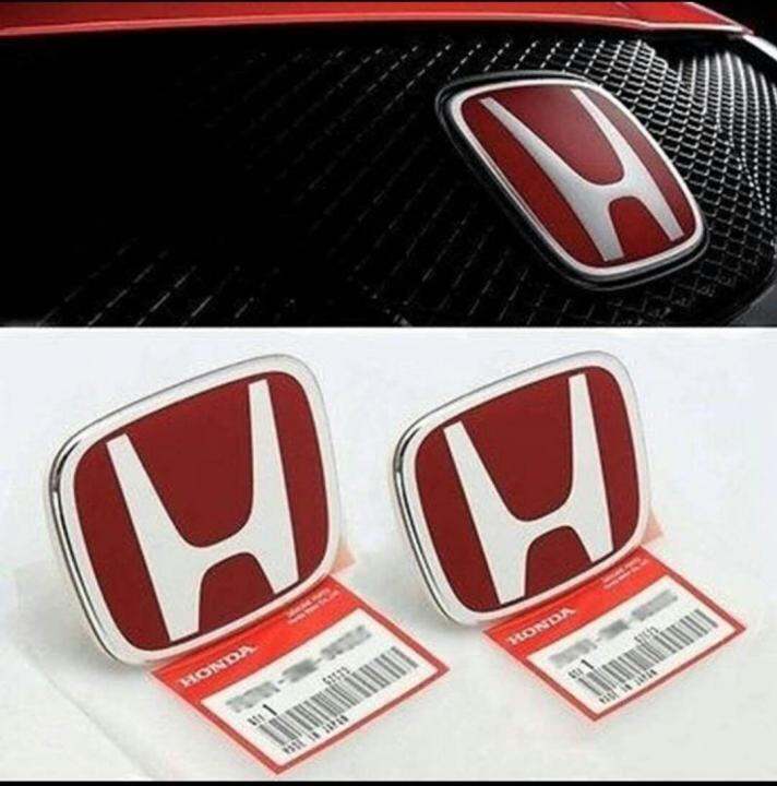 Honda Civic FD 2006-2011 Type-R Front & Rear Logo Pair (Badge/Emblem ...