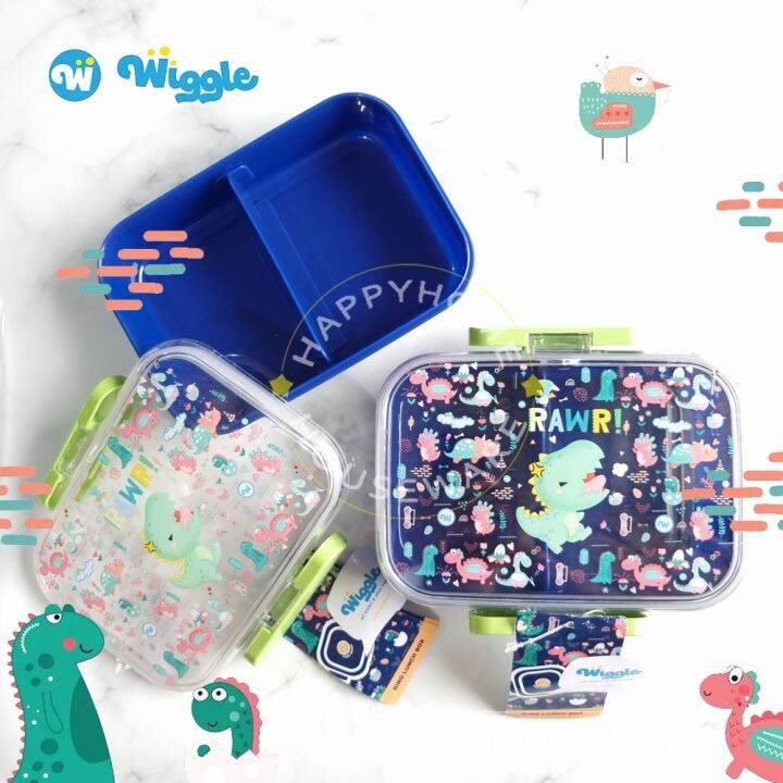 WIGGLE Terbaru Design Hello Dino Lunch Box 750ml | Kotak Bekal Anak ...