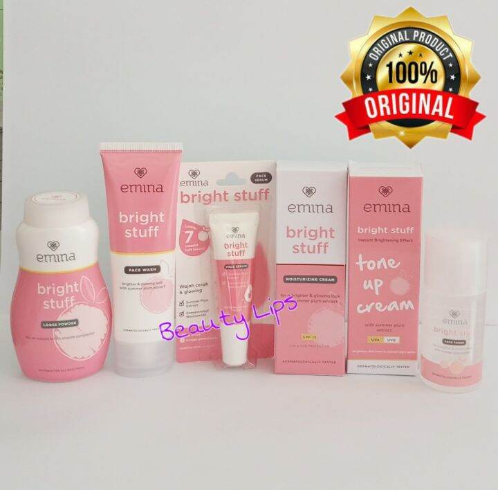 Emina 1 Paket Full Lengkap Skincare 1 Paket BPOM Paket Emina Bright ...