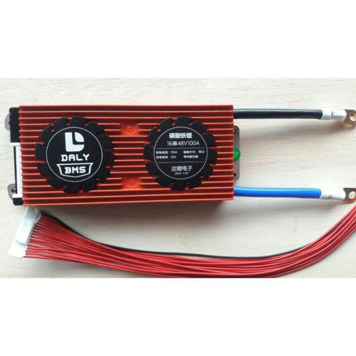 BMS daly 16S 48V 100A/100A ใช้ต่อเนื่อง100Aรับพิคได้200Aรับกระแสชาร์ท ...