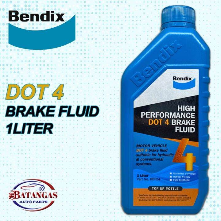 Bendix High Performance DOT 4 Brake and Clutch Fluid 1Liter DOT4 | Lazada PH