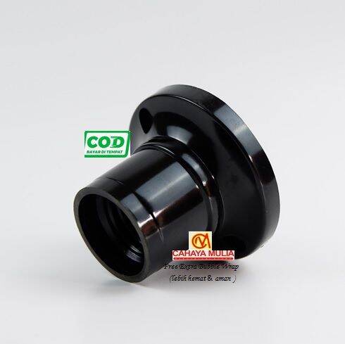 BROCO FITTING PLAFON BULAT HITAM 210L / FITTING TEMPEL | Lazada Indonesia