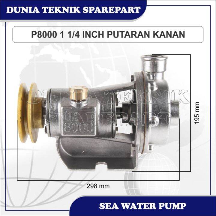 P8000 1 1/4" RH POMPA KAPAL / POMPA AIR LAUT / SEA WATER PUMP / POMPA ...