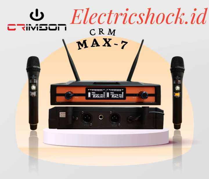 MIC WIRELESS CRIMSON MAX 7 / CRM MAX7 WIRELESS MIC CRM MAX-7 | Lazada ...