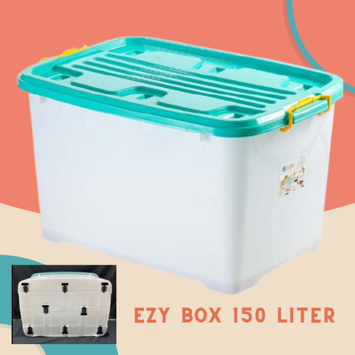 Container EZY BOX 150 Liter MPW 140L MEGA SHINPO CB 130 Besar Jumbo Kuat Tebal | Lazada Indonesia