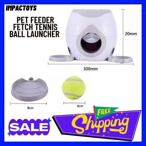 vevth Pet Feeder Fetch Tennis Ball Launcher Dog Training Toys ...