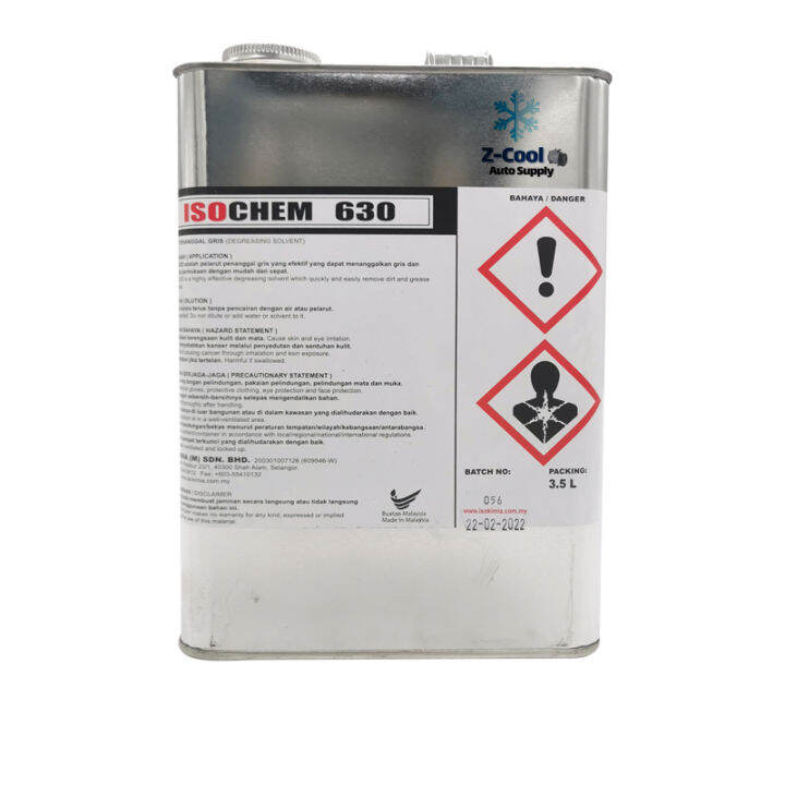 Coil Cleaner Solvent ISCHEM 630 3.5 Liter | Lazada