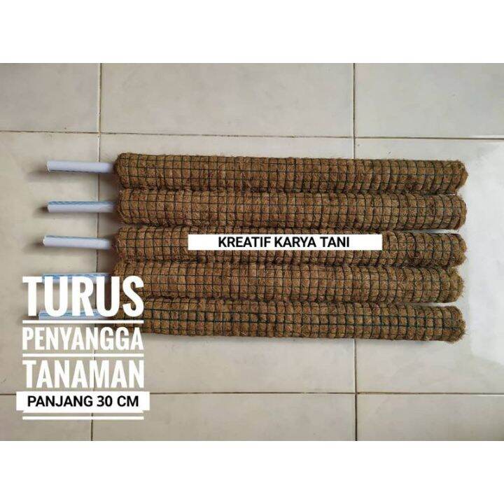 Turus penyangga tanaman - Tiang tanaman rambat - Turus sabut kelapa ...