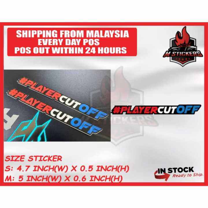 Player Cut Off Sticker Motor | Lazada