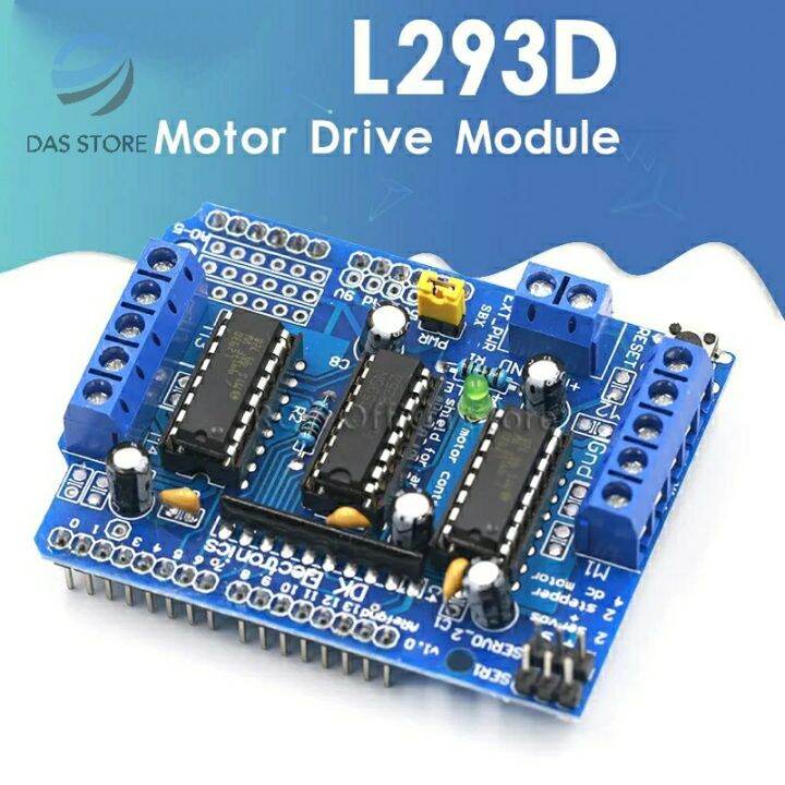 MODUL DRIVER L293 L293D MOTOR SHIELD FOR ARDUINO | Lazada Indonesia