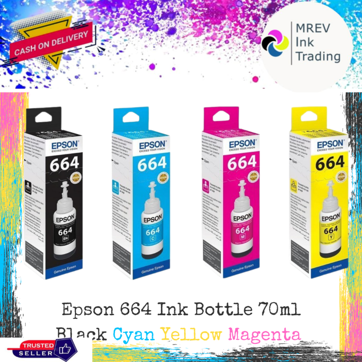 Epson 664 Ink Bottle 70ml BCYM CLASS A | Lazada PH