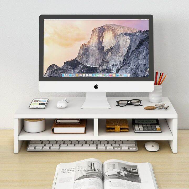 Desktop Elevated Rack Laptop Office Supplies Station Storage Storage ...