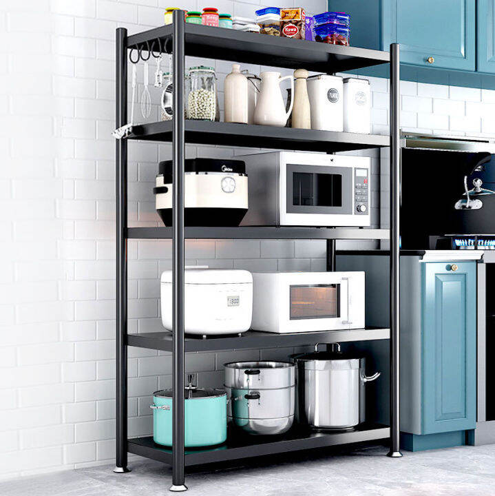 Kitchen Steel Rack Shelves 2/3/4/5 Layers Adjustable Organizer ...