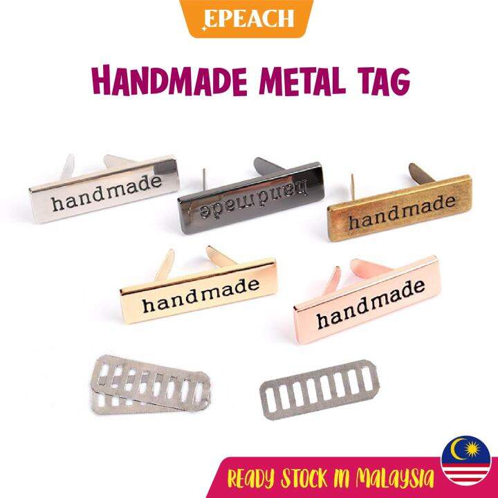 epeach Handmade Metal Label Tag | DIY Bag Accessories | Handbag Metal ...