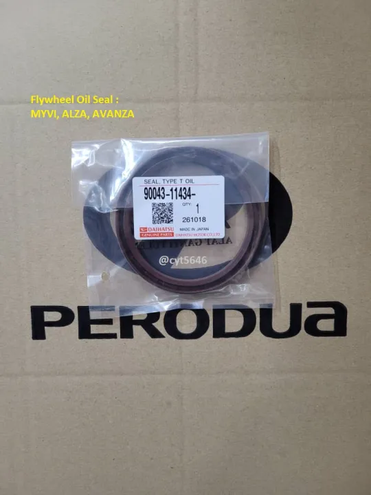 FLYWHEEL OIL SEAL P2/ALZA (DVVT)MYVI 1.3,1.5,P/AVANZA | Lazada