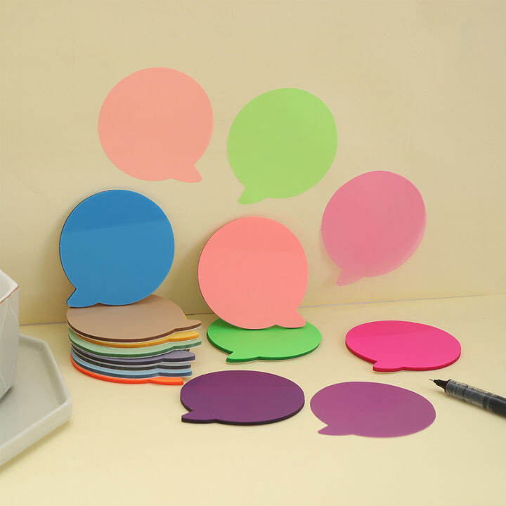 【Bestella COD】Catatan Tempel PET Transparan Warna-warni Kertas Pesan ...