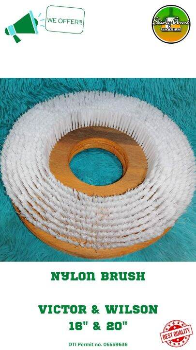 Nylon Brush/ Polisher Brush Wilson&Victor 13inches / 16inches ...