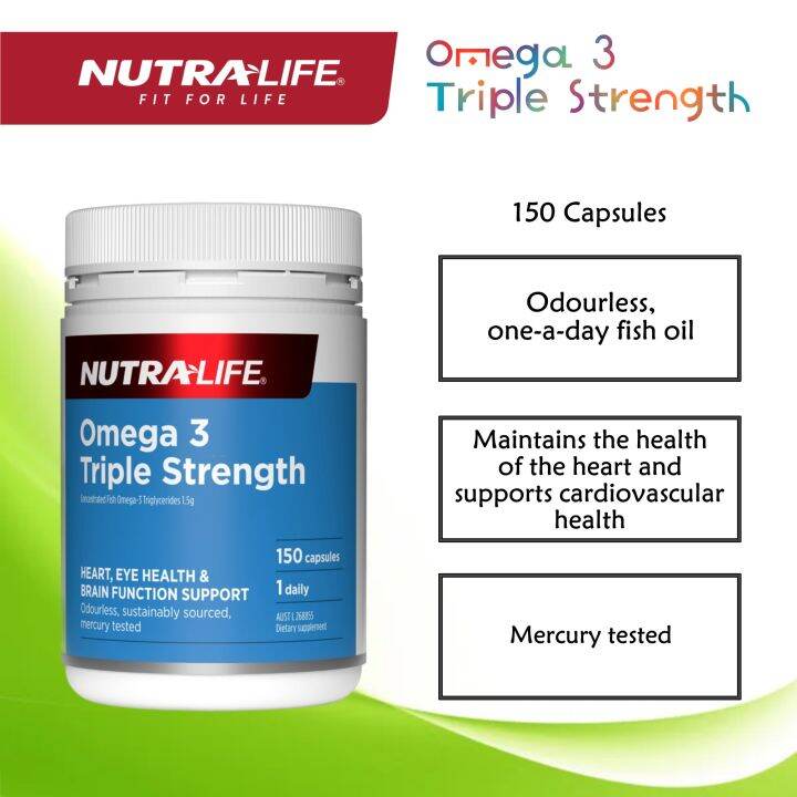 Nutra Life Omega 3 Triple Strength 150's | Lazada