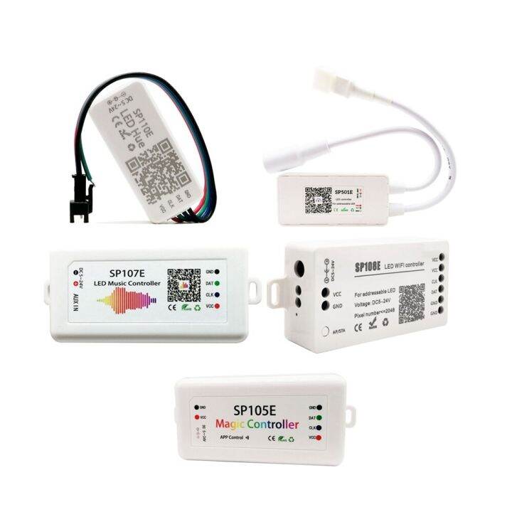 DC5-24V Led Controller SP105E SP107E SP108E SP110E SP501E For 3Pin 4Pin ...