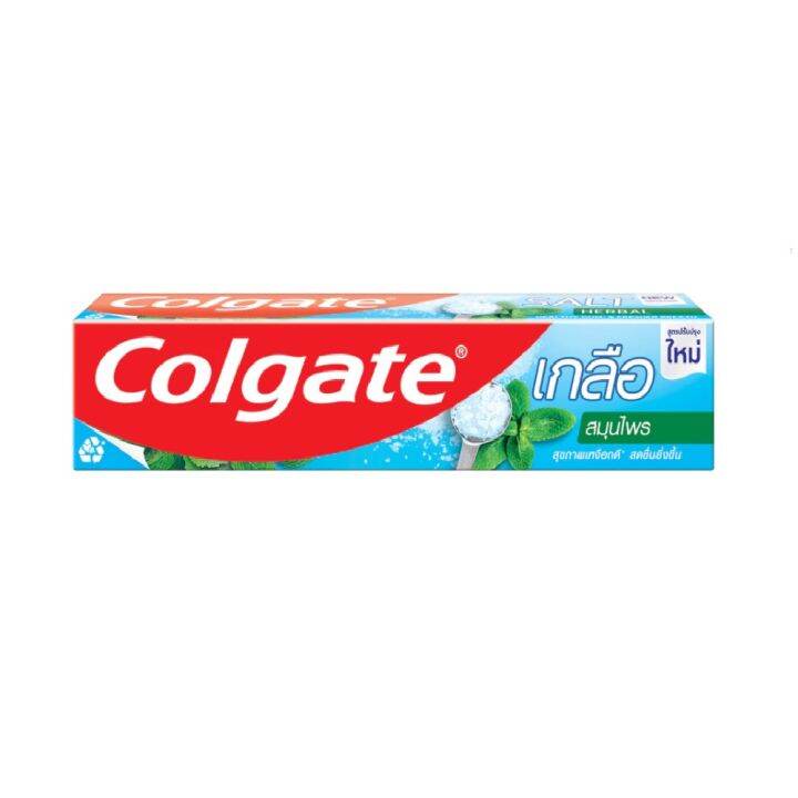 Colgate Salt Herbal Toothpaste 150g.คอลเกตยาสีฟันเกลือสมุนไพร 150กรัม ...