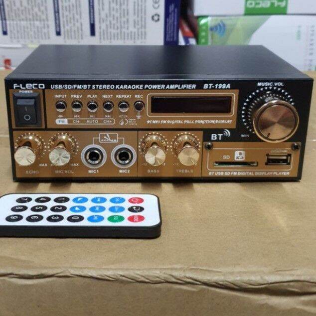 Power Amplifier Wireless Fleco BT-199A Ampli Blueooth AC DC Radio | Lazada Indonesia