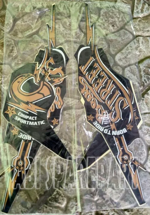 STRIPING HONDA BEAT STREAT WARNA HITAM CORAK COKLAT | Lazada Indonesia