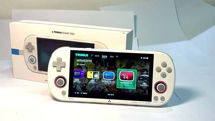 DhfjR เกมคอนโซลมือถือ4.96นิ้วหน้าจอ Linux เครื่องเล่นเกมมือถือ5000MAh ...