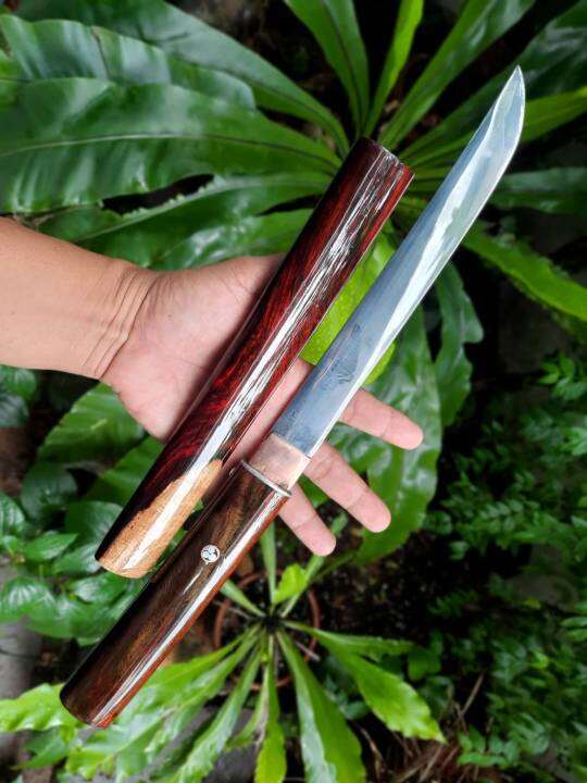 มีดทันโตะ(tanto)ทันโตะ ดาบสั้น ดาบซามูไร ดาบซามูไรสั้น ใบ 9.8’’ SUP9 ตีร้อนชุบแข็ง ผิวขัดเงา ...