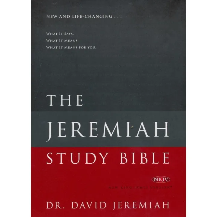 【Cash sa paghahatid】 NKJV The Jeremiah Study Bible (Jacketed Hardcover ...
