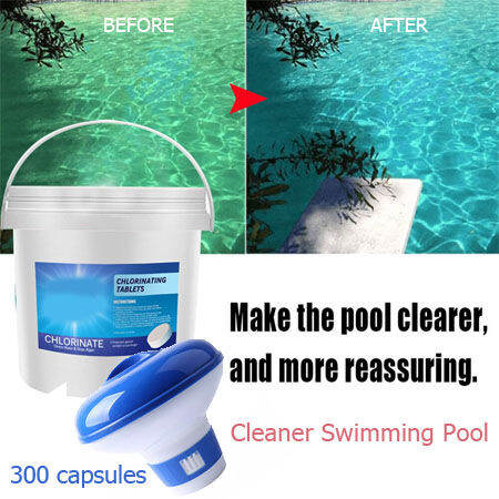 1-Set Swimming Pool Cleaning Tablet Floating Hot Tub Chemical Tablets ...