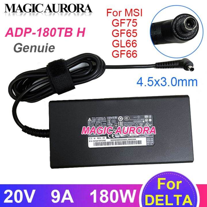 Original For Delta ADP-180TB H 20V 9A 180W Charger MSI GF75 GF65 GF66 ...