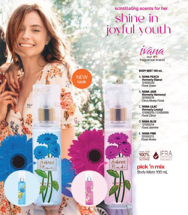 Authentic Ivana Body Mist 100ml New | Lazada PH