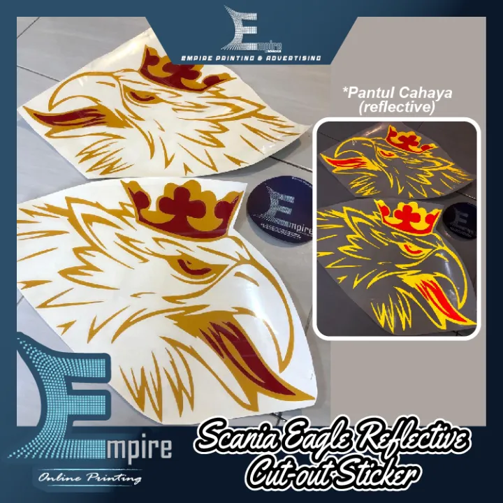 💥 NEW 💥 Scania Eagle Reflect | Cut out sticker | Lorry Truck Body ...
