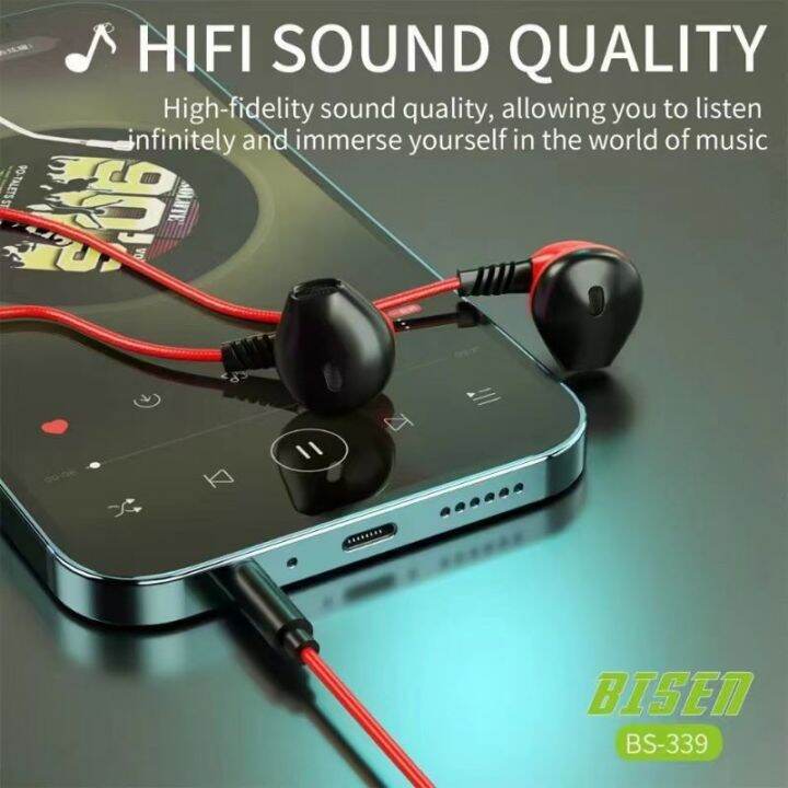 linshun audio headset bisen bs339 stero earphones | Lazada PH