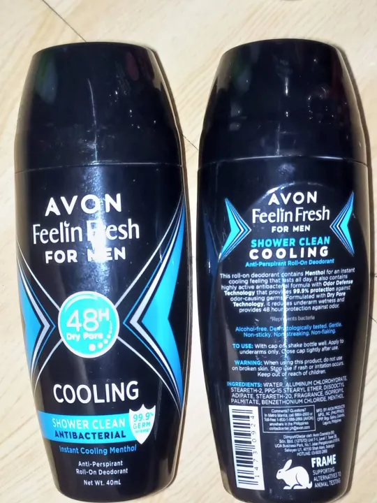 Feelin Fresh Cooling Deodorant "Men" "1 Piece" Avon 40 mL | Lazada PH