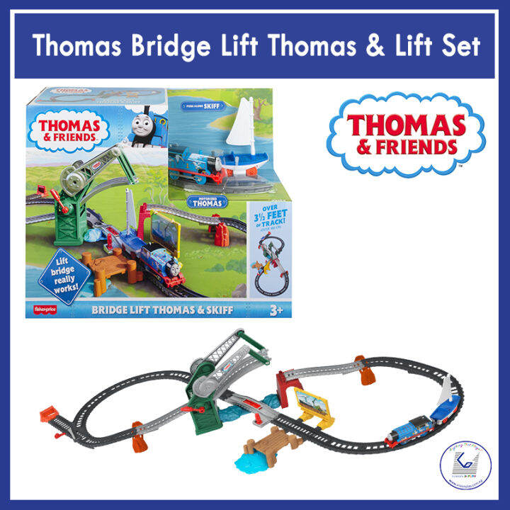 Mattel Thomas and Friends Bridge Lift Thomas & Lift Train Track Set ...