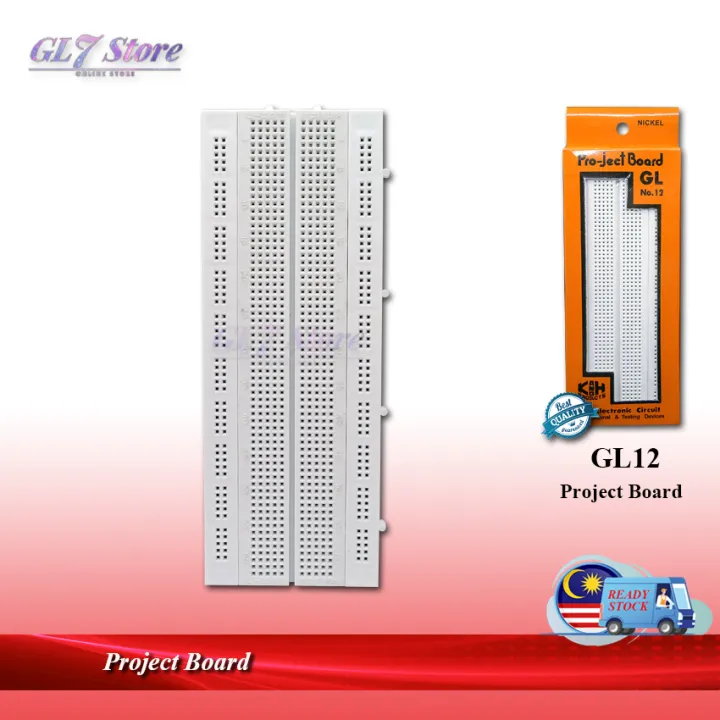 PROJECT BOARD ELECTRONIC CIRCUIT BOARD BREAD BOARD GL12 62 X 165MM ...