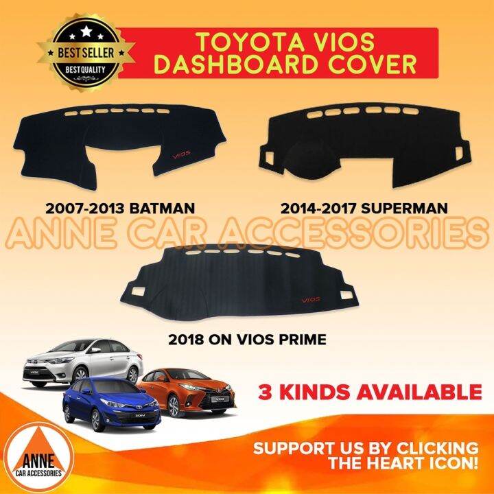Dashboard Cover for Toyota Vios Gen2 2007 - 2013 / Gen3 2014 2018 Gen4 ...